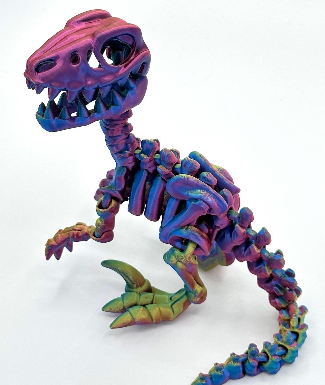 Flexi Factory Print-in-place Skeleton Raptor || Dinosaur - Articulating ...