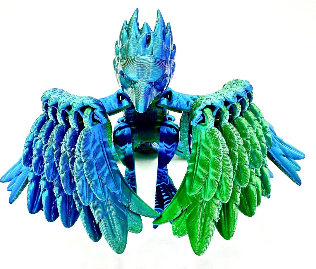 Flexi Factory Print-in-place Phoenix || Articulating Sensory Fidget Toy ...