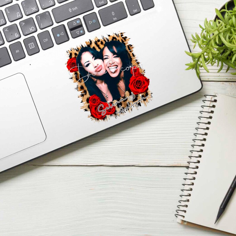 Selena and Aaliyah PNG Red Roses Leopard, Digital Download File ...