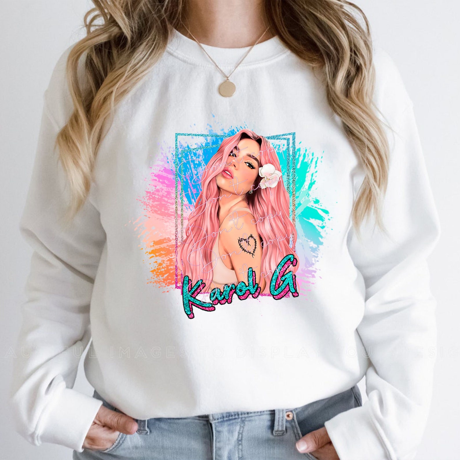 Karol G Pink Hair PNG, Bichota Digital Download File, Sublimation - Etsy