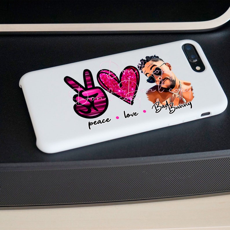 Bad Bunny Peace Love PNG Sublimation Digital Download File - Etsy