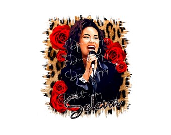 Selena Quintanilla Collage PNG File, Selena Roses Digital Image, Selena ...
