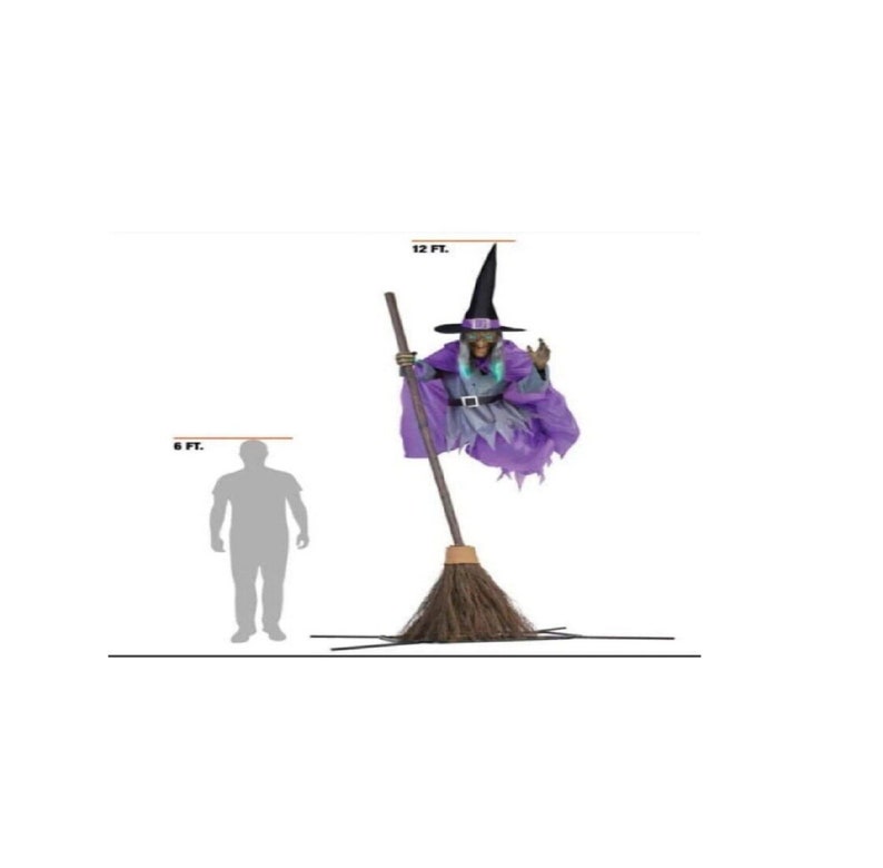 Home Decoration Depot 12 Ft Animated Hovering Witch HALLOWEEN - Etsy
