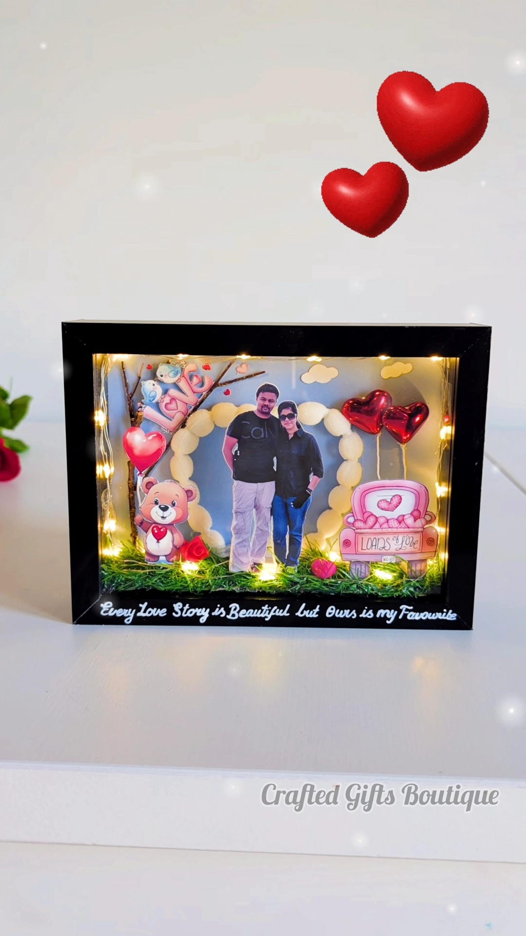 Customized Miniature Shadow Box Frame,valentine's Day Gift,wedding ...