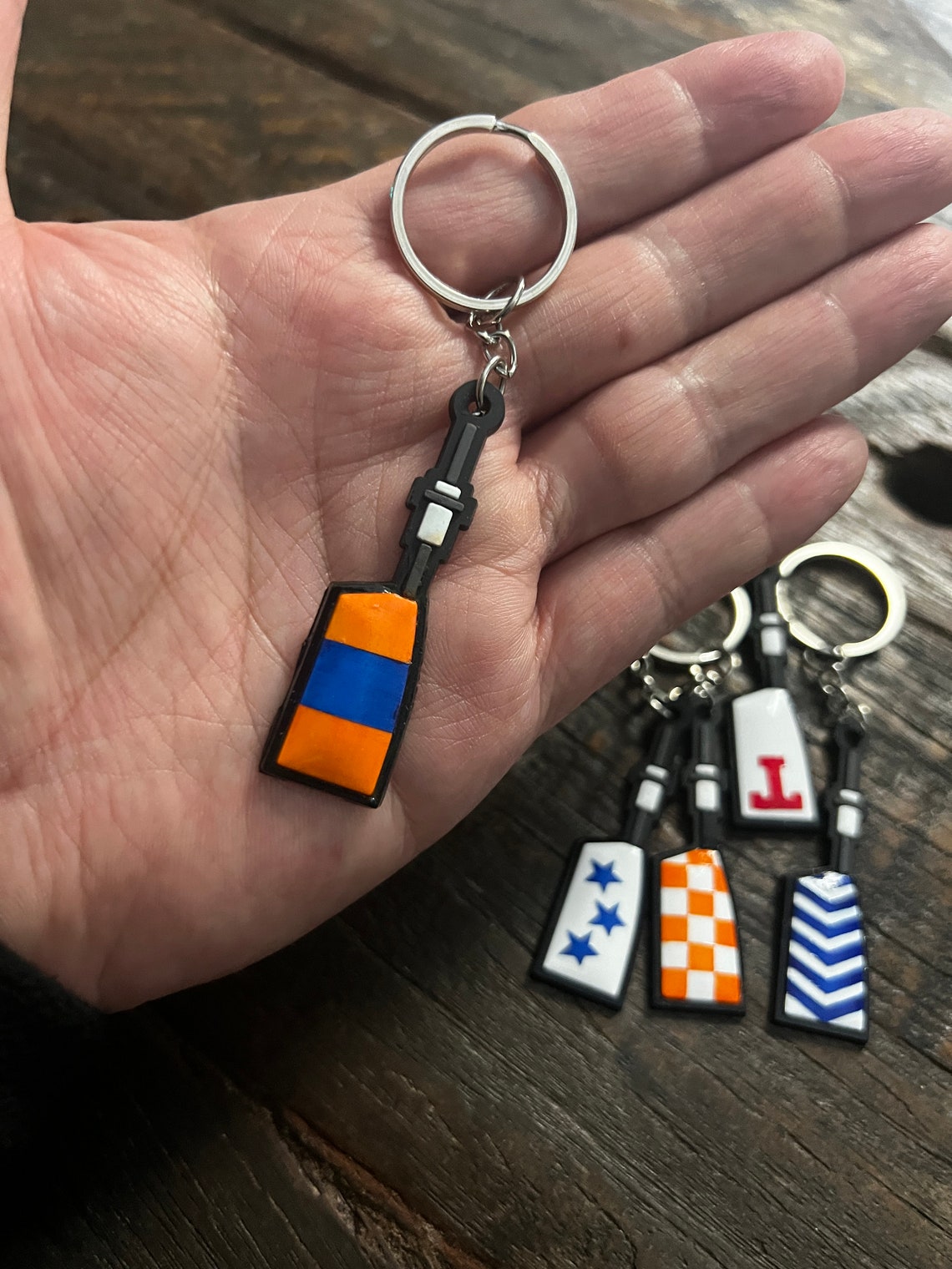 Custom Rowing Oar Blade Keychain, Key Ring, Zipper Pull - Etsy