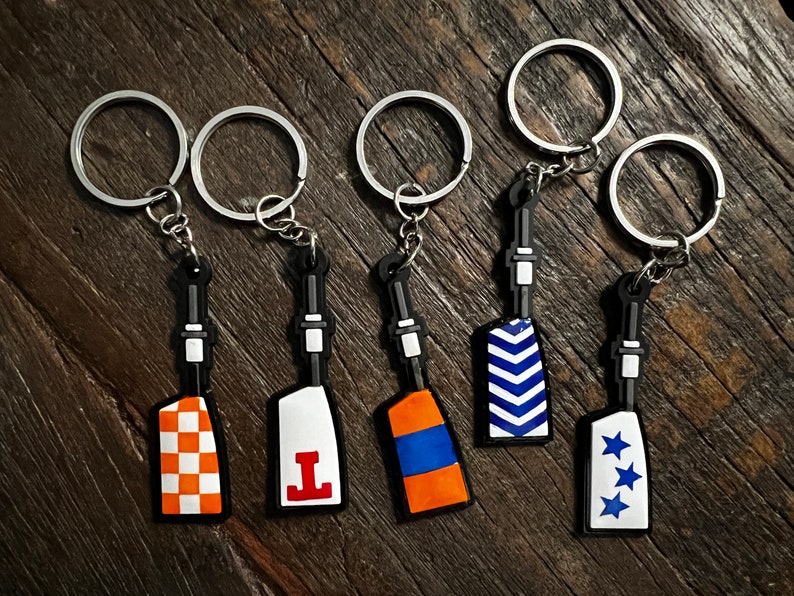 Custom Rowing Oar Blade Keychain, Key Ring, Zipper Pull - Etsy