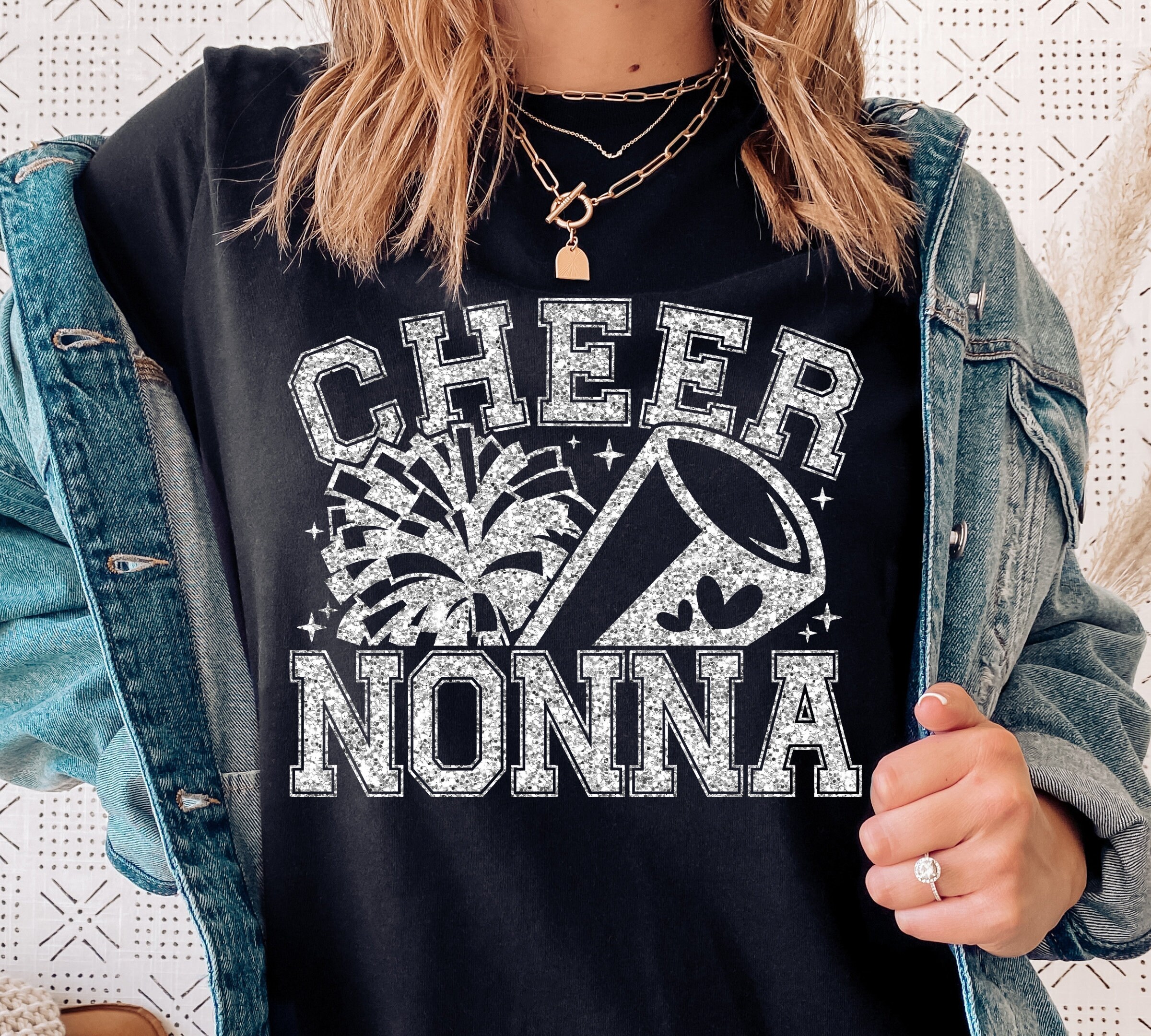 Cheer Nonna Svg, Cheer Grandma Svg, Cheerleader Nonna Svg, Cheer ...