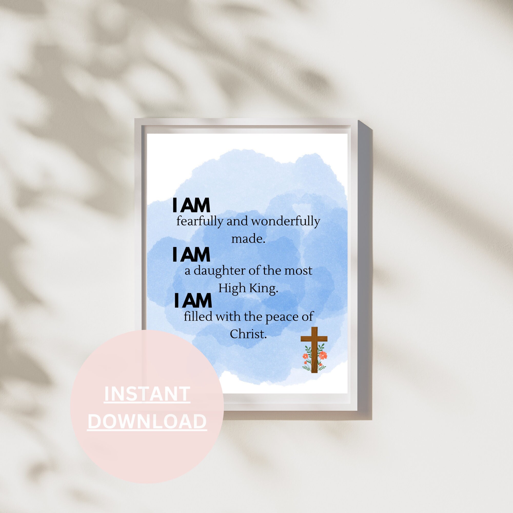 Biblical Positive Affirmations Printable WALL ART for Women - Etsy