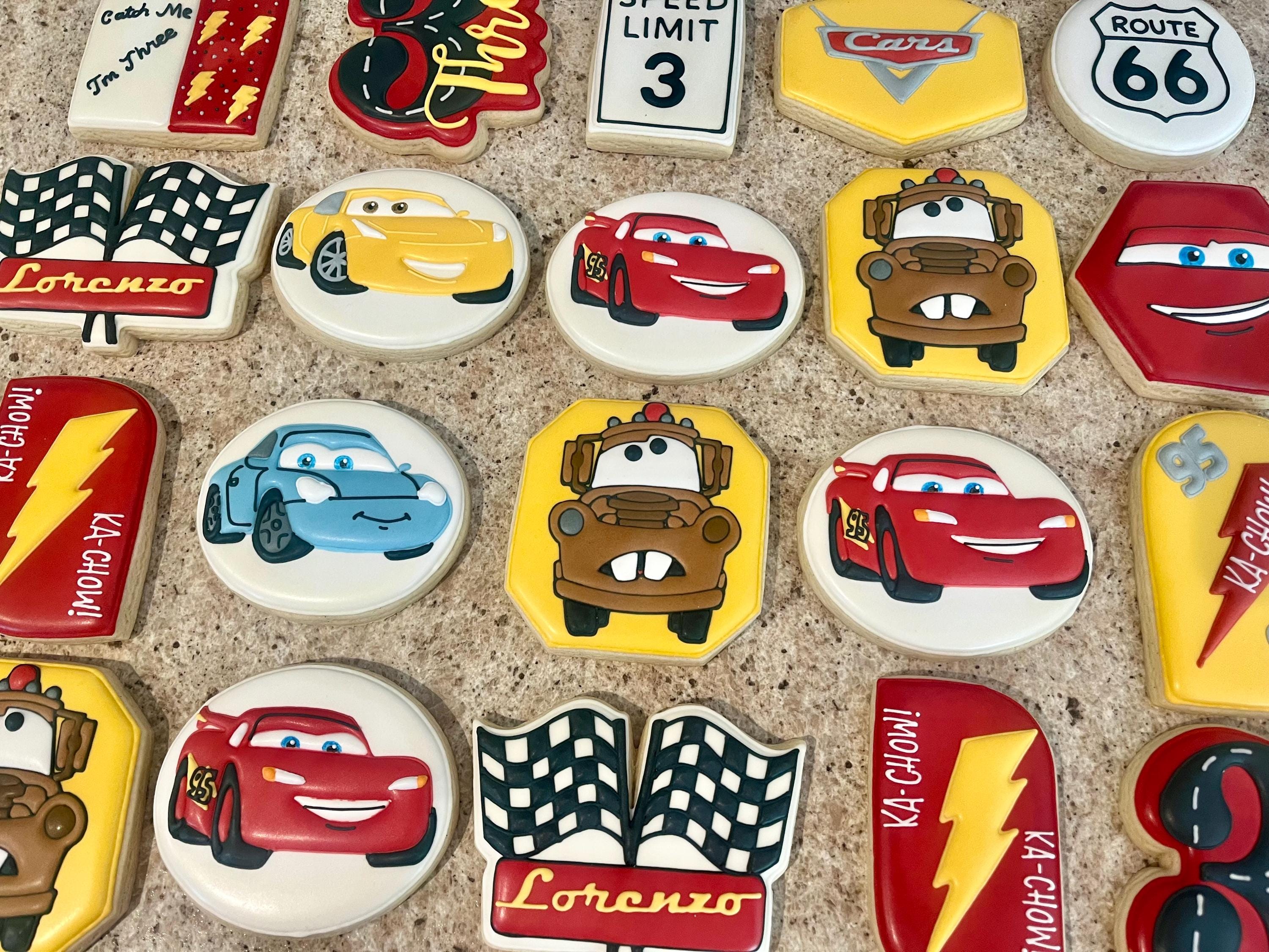 Cars Themed Cookies / Cars Cookies / Birthday Cookies / Cars Birthday ...