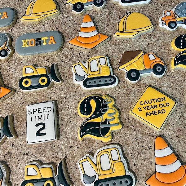 Construction Cookies - Etsy