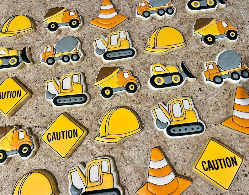 Construction Cookies / Construction Birthday Cookies / Birthday Cookies ...