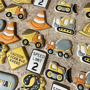 Birthday Cookies / Construction Cookies - Etsy
