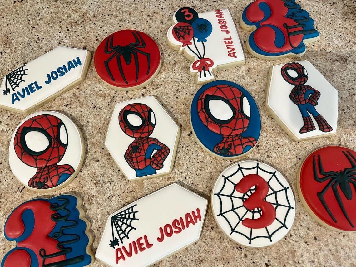 Spidey Cookies / Spiderman Cookies / Spidey and His Friends Cookies ...