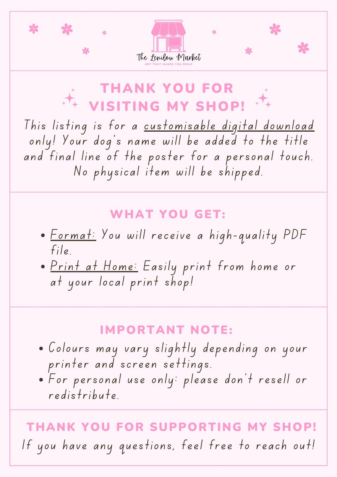 Personalised Dog House Rules Poster – Custom Funny Pet Wall Art – Add ...