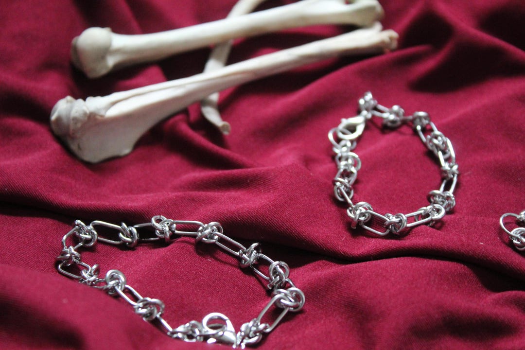 Barbed Wire Bracelet/ Knotted Chain Bracelet/ Alt Bracelet / Gothic ...