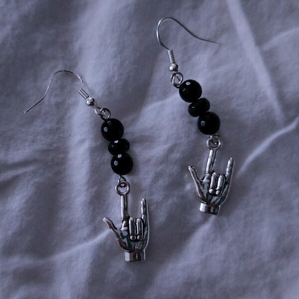 Fist Earrings - Etsy