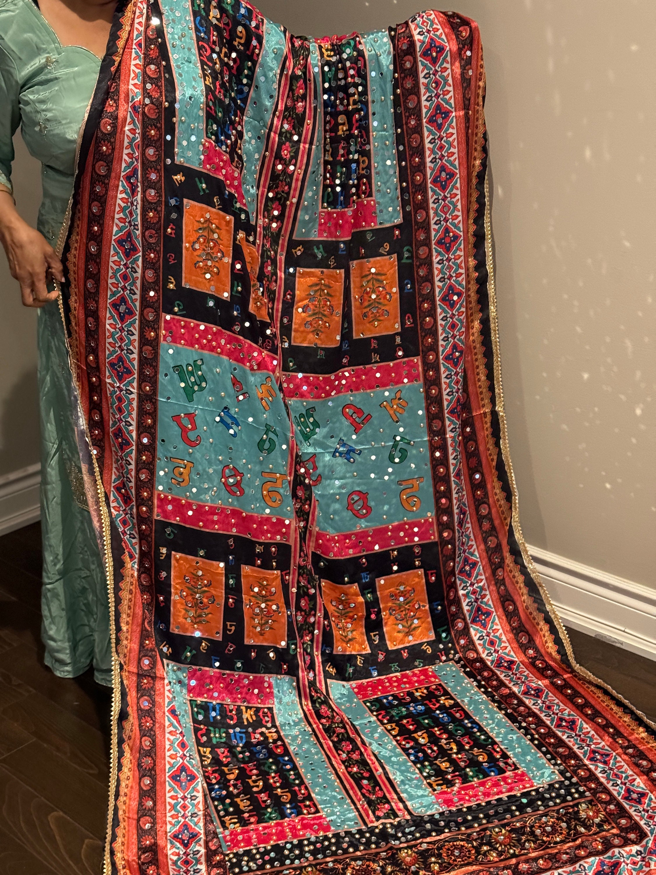 Pakistani Dupatta Indian Duppatta Multicolor Phulkari Chunni Chunni ...