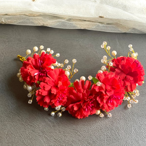 Red Hair Flower - Etsy