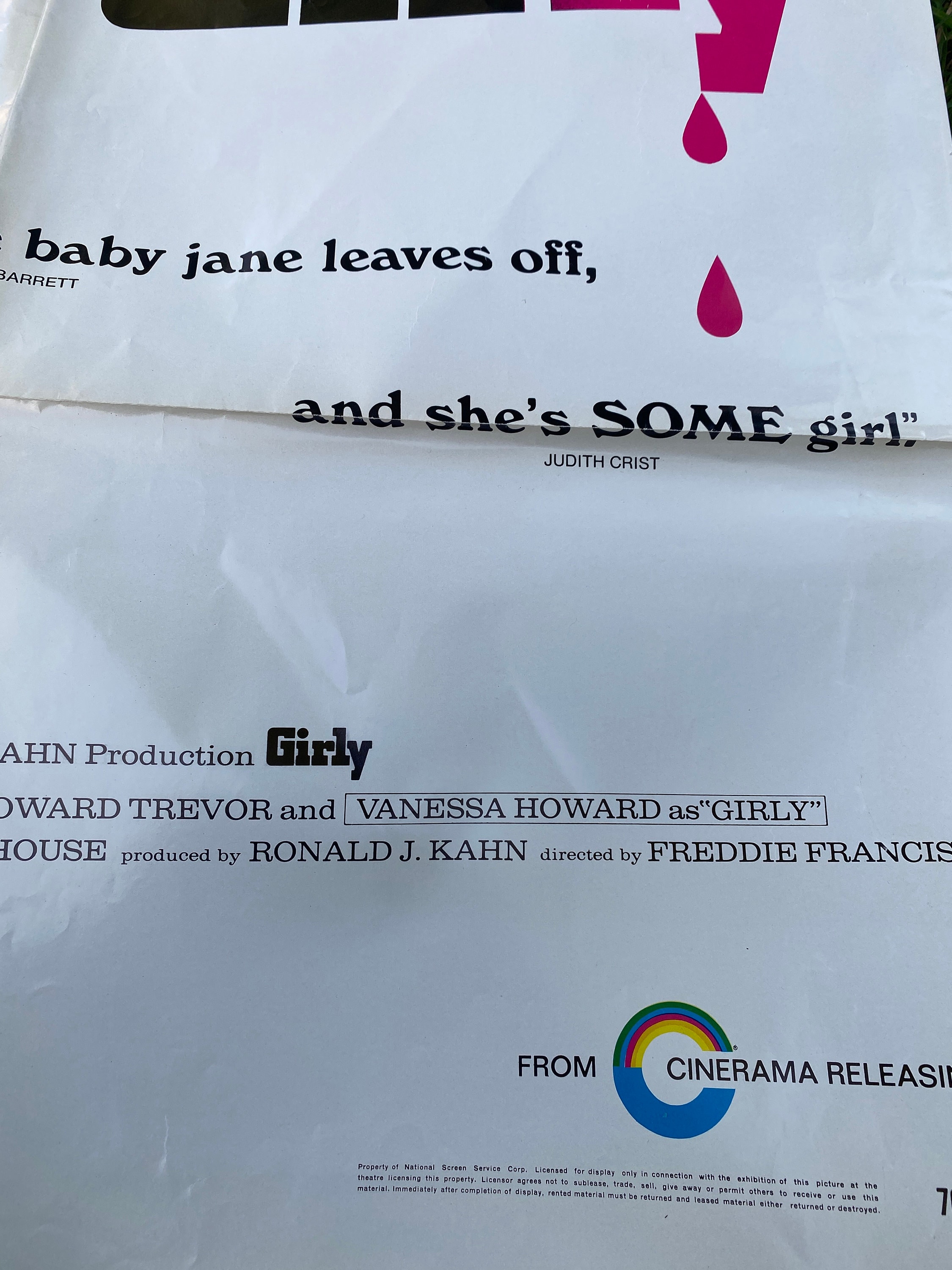 Girly 1970 Original Vintage Movie Poster One Sheet 70/234 - Etsy