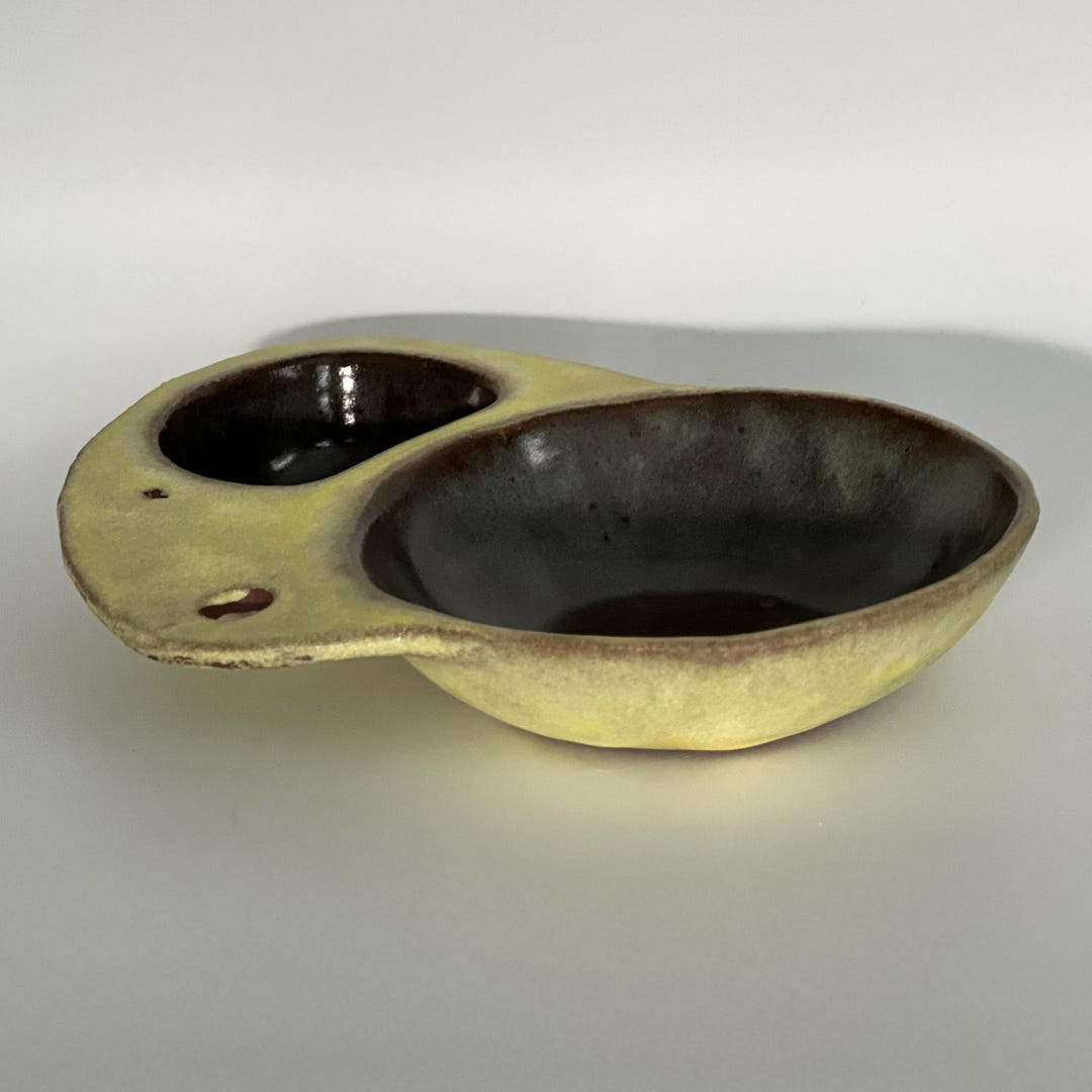 Chip & Dip Hand Built Ceramic Serving Dish - Etsy