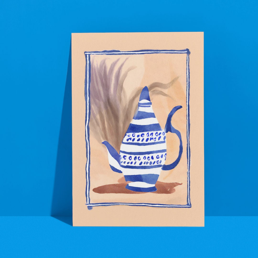 African Teapot Poster - Etsy