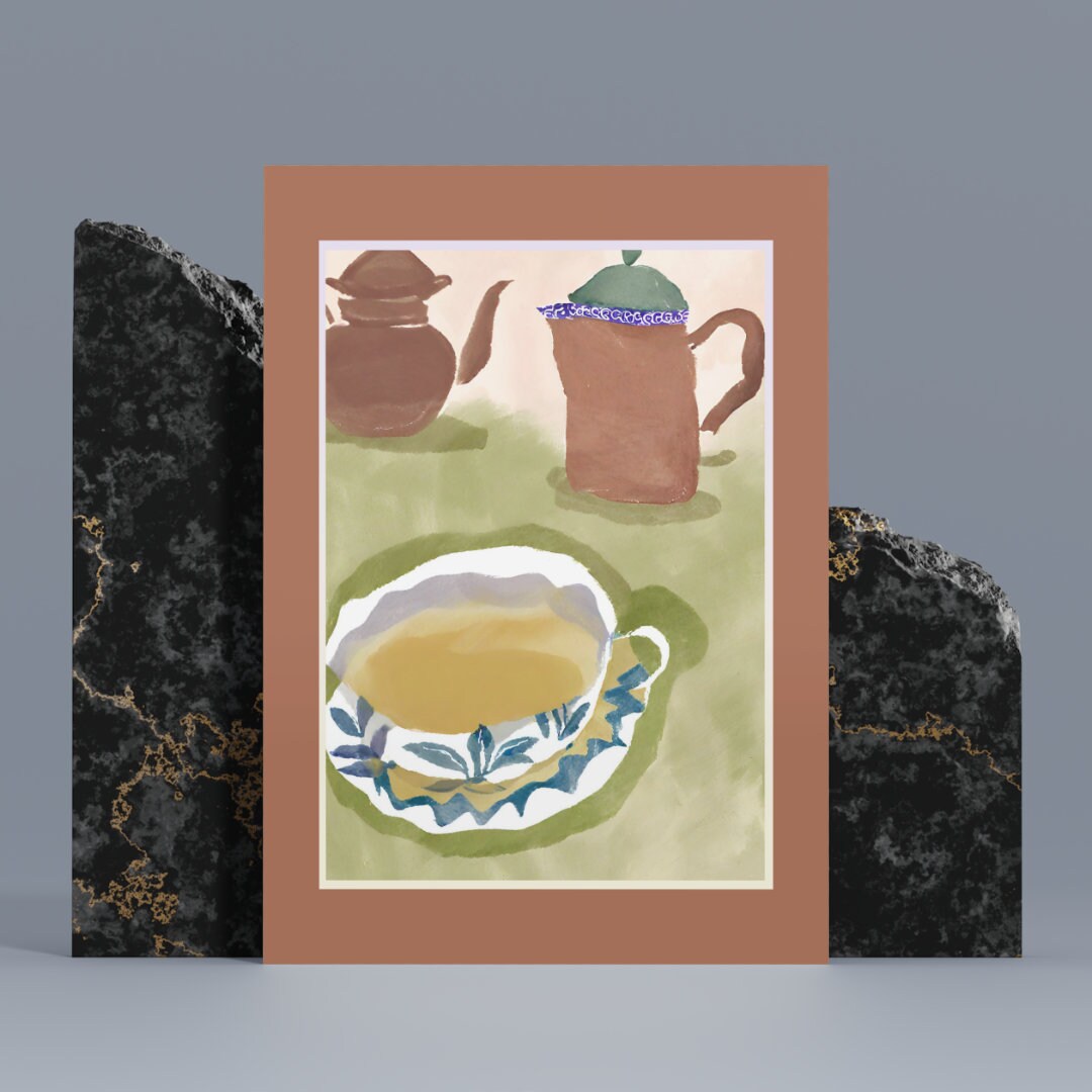A Cup of Tea - Warmth - Poster - Etsy