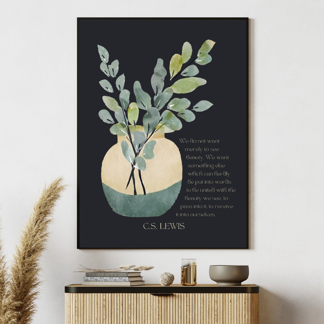 Eucalyptus C.S. Lewis Quote Poster - Etsy