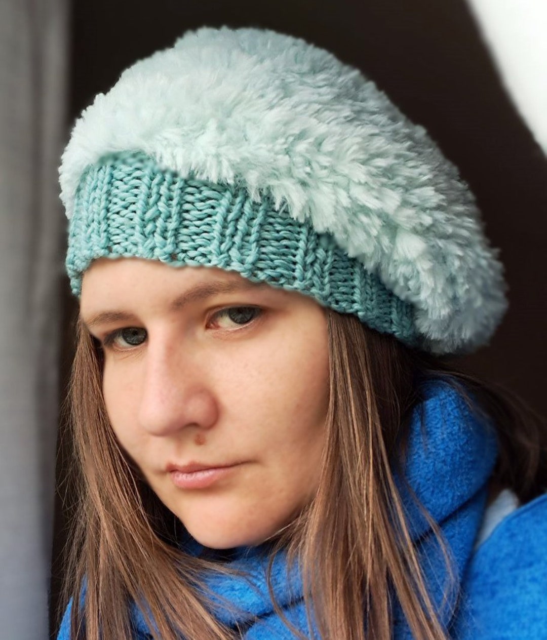 Fluffy Beret Knitting Pattern - Etsy