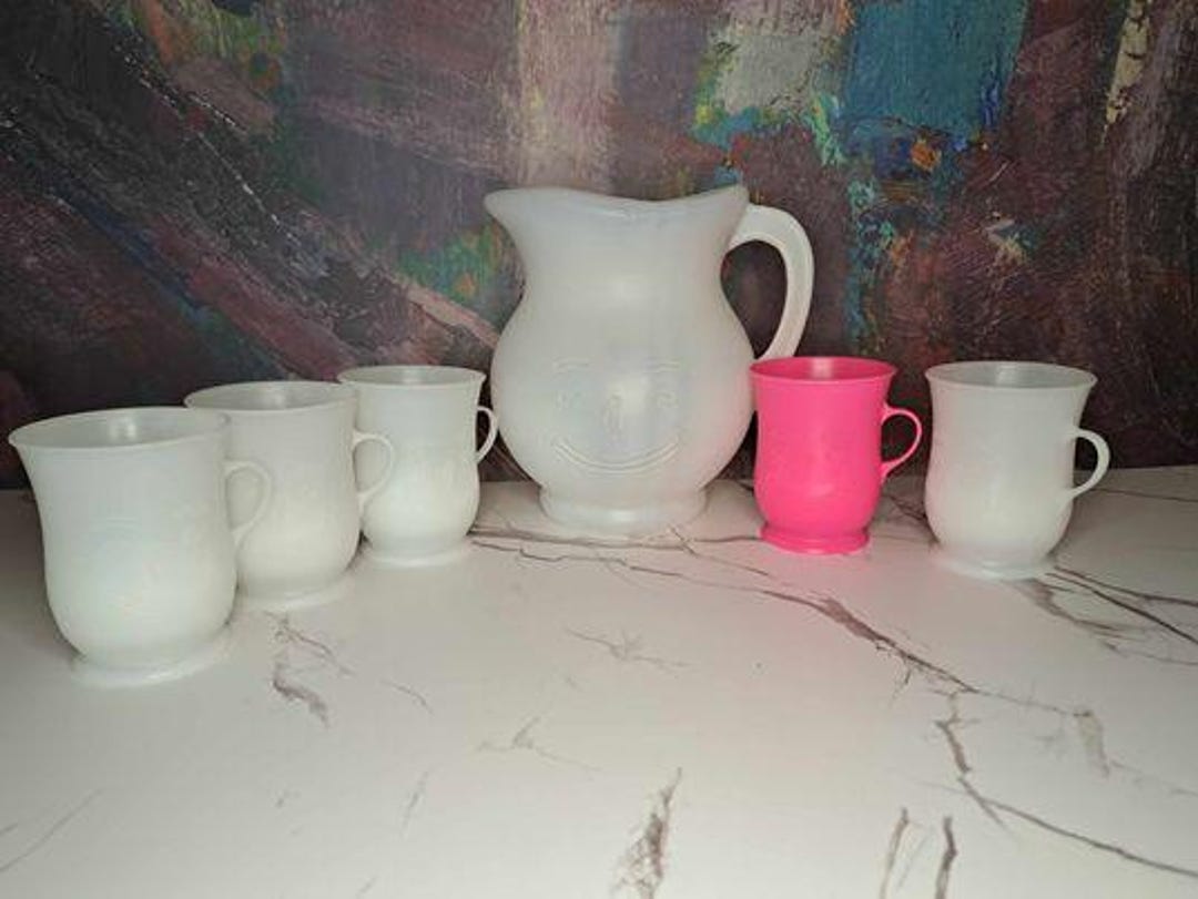 KOOL-AID Pitcher and Cup Set, Kool-aid Man Pitcher With 5 Cups - Etsy