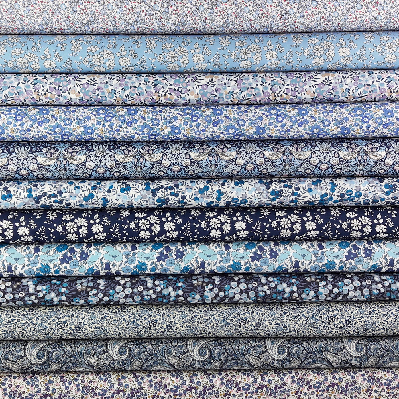 Liberty Fabric Pack Delft Blue Tana Lawn™ Quilting Cotton - Etsy UK