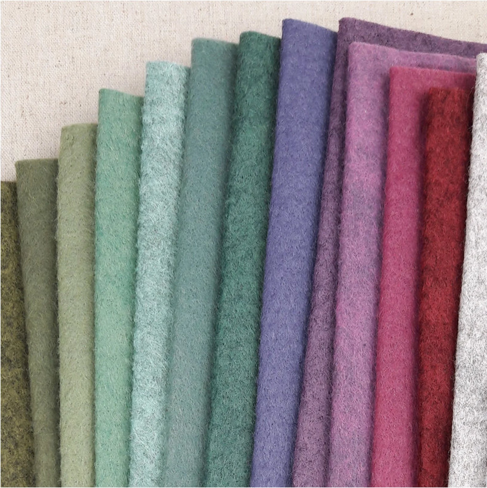 Wool Felt Sheets 22cm X 45cm Metre Christmas Heathered Marl Shades Red ...