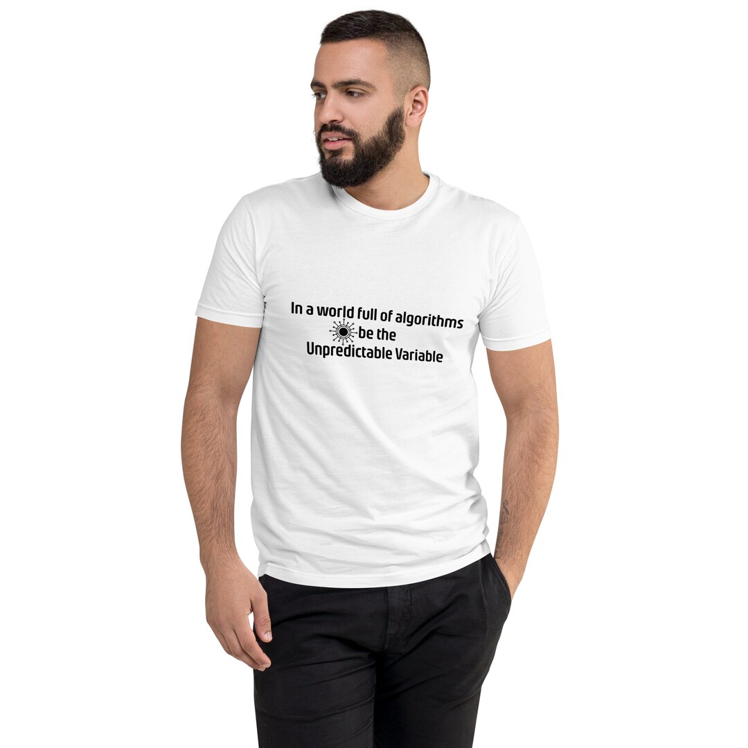 AI Inspired Men's Short Sleeve T-shirt - "in a World Full of Algorithms ...