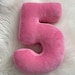 Colorful Number Pillow, Fabric Number Decoration, Personalized Number ...