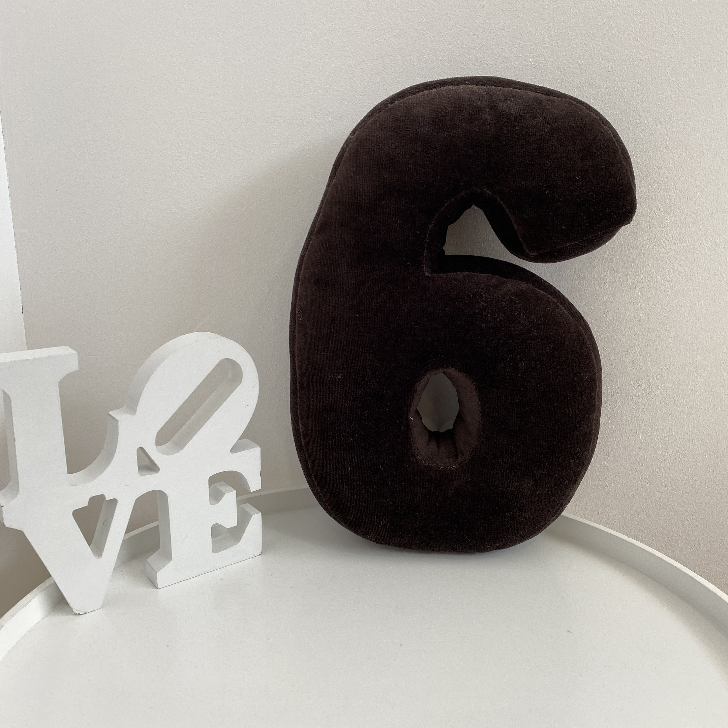 Colorful Number Pillow, Fabric Number Decoration, Personalized Number ...