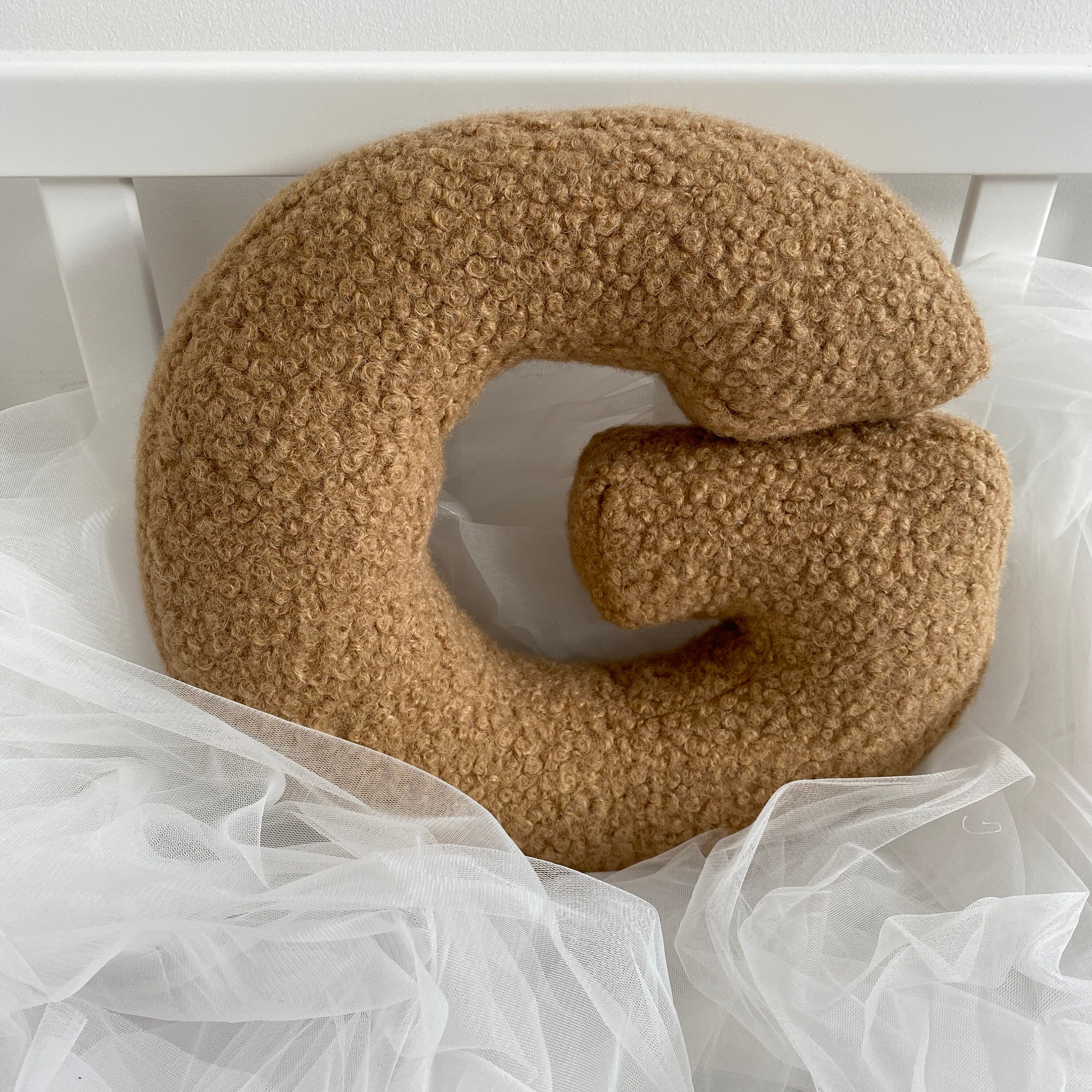 Ivory Pillow Letters, Alphabet Pillow, Initial Letter, Faux Fur Pillow ...