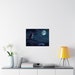Pixel Owl Under Full Moon Poster Tranquil Night Sky Art Poster - Etsy