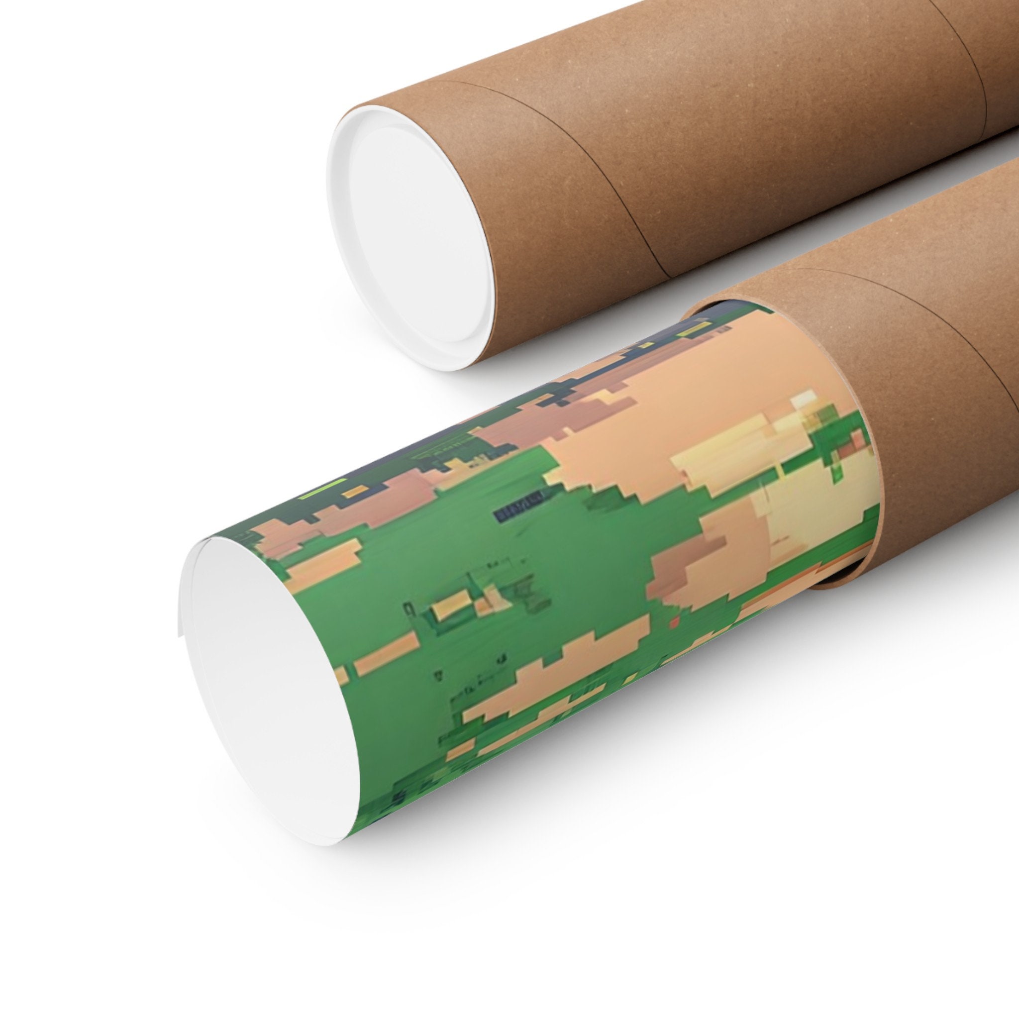 Serenity Garden Poster Pixel Art Traditional Eastern Homestead - Etsy