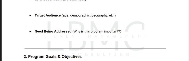 Nonprofit Program Development Template: Program Creation Guide - Etsy
