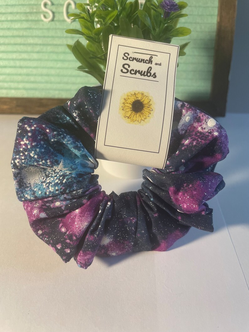 Cotton Candy Galaxy Shimmer Scrunchie - Etsy