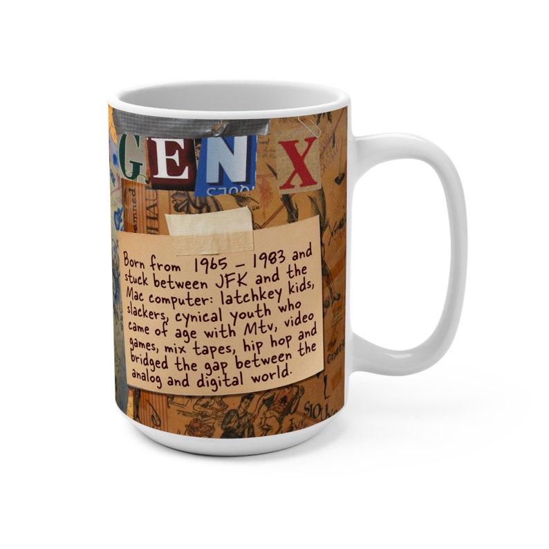 GEN X Mug Generation X Quote 80s Cup 90s Retro Look Coffee - Etsy