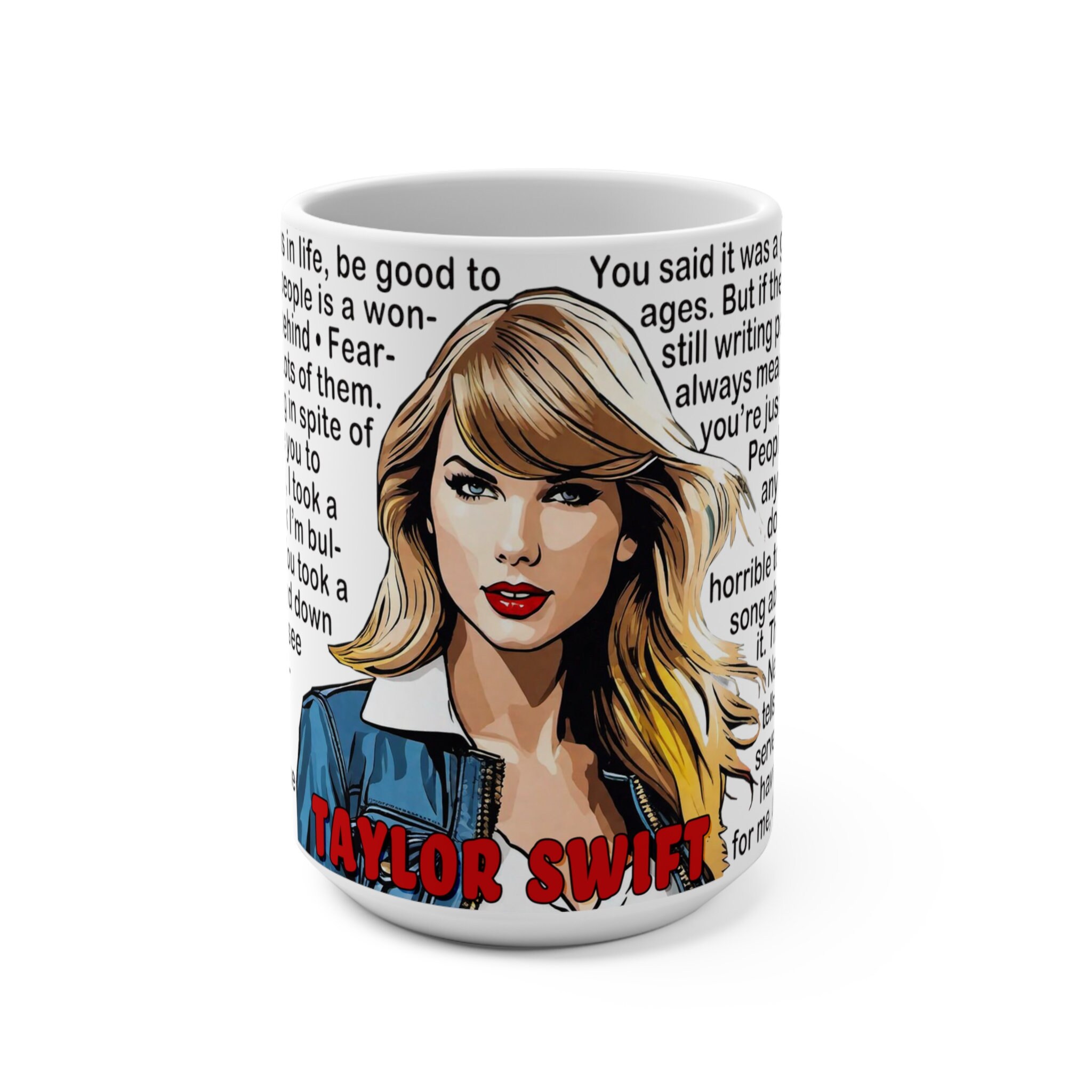 TAYLOR SWIFT Mug With Quotes and Lyrics From Her Life and Music in a ...
