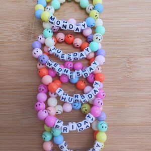 Days of the Week Bracelets - Etsy
