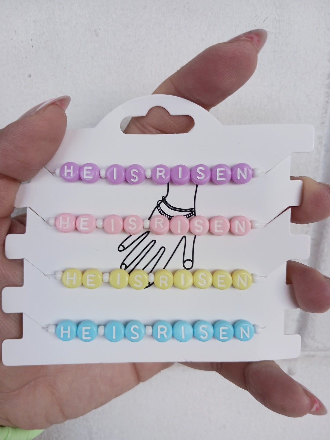 Easter Friendship Bracelets he is Risen - Etsy