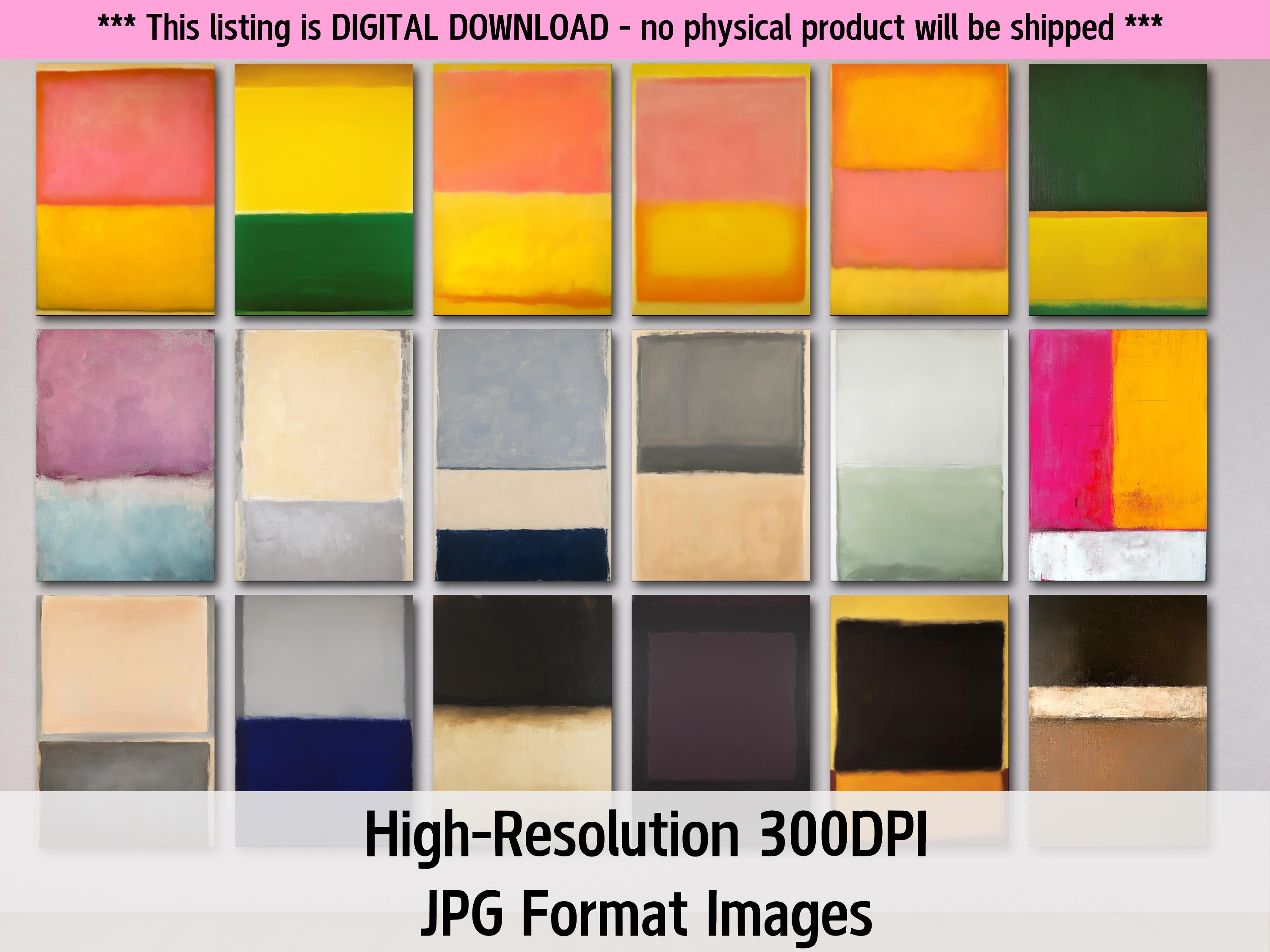 150+ Mark Rothko Inspired Color Fields Art Collection | Digital Prints ...