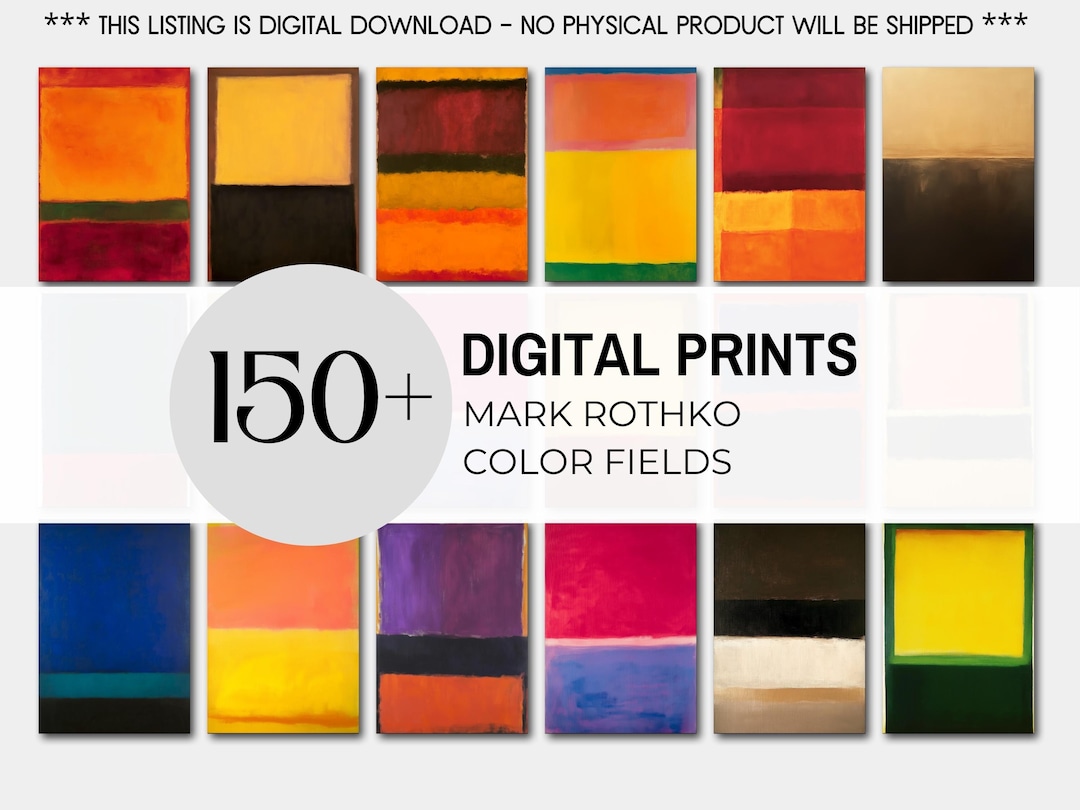 150+ Mark Rothko Inspired Color Fields Art Collection | Digital Prints ...