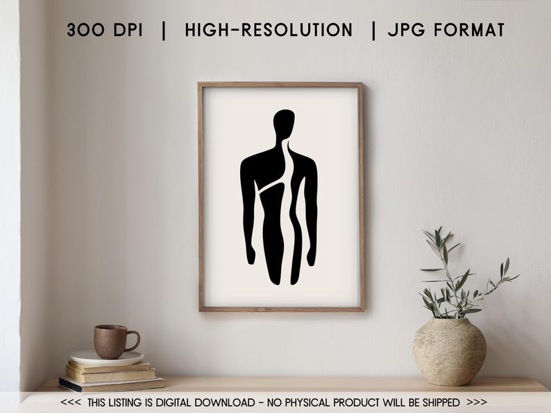 Abstract Human Figures | Set of 5 | Matisse-inspired Silhoutte Cutout ...
