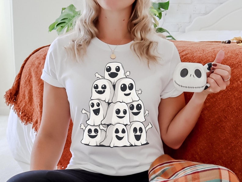 Cute Ghost Shirt Design for Halloween Cute Ghosts Shirt Design Ghost ...