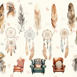 Boho Sticker Pack Digital | Boho Vibes Digital Planner Stickers ...