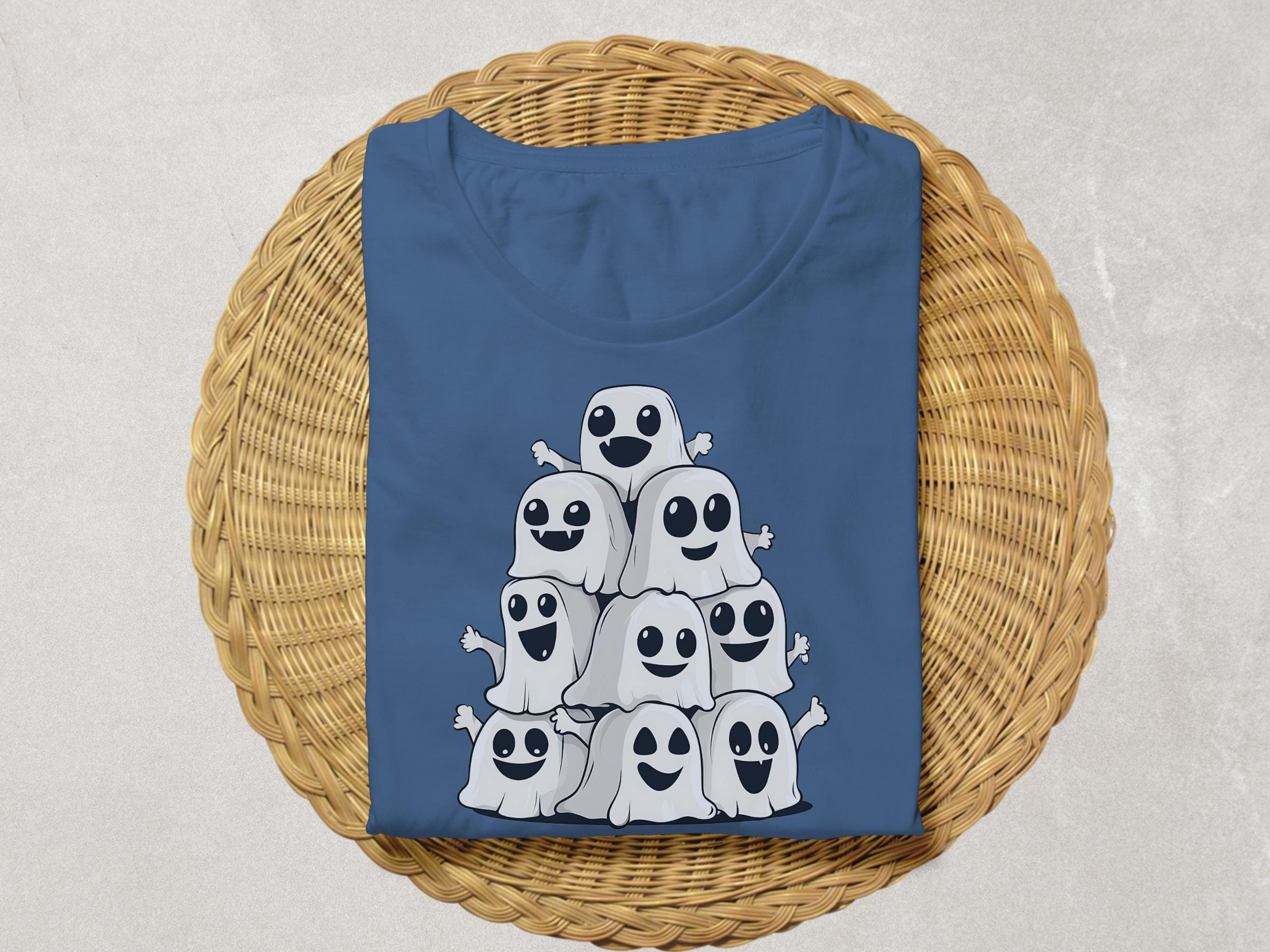 Cute Ghost Shirt Design for Halloween Cute Ghosts Shirt Design Ghost ...