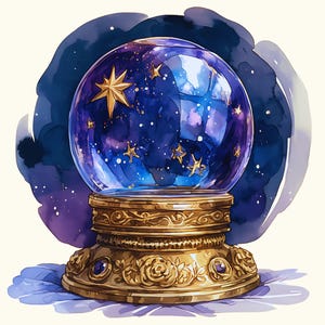 Halloween Crystal Ball Clipart PNG Witch Crystal Ball Halloween PNG ...